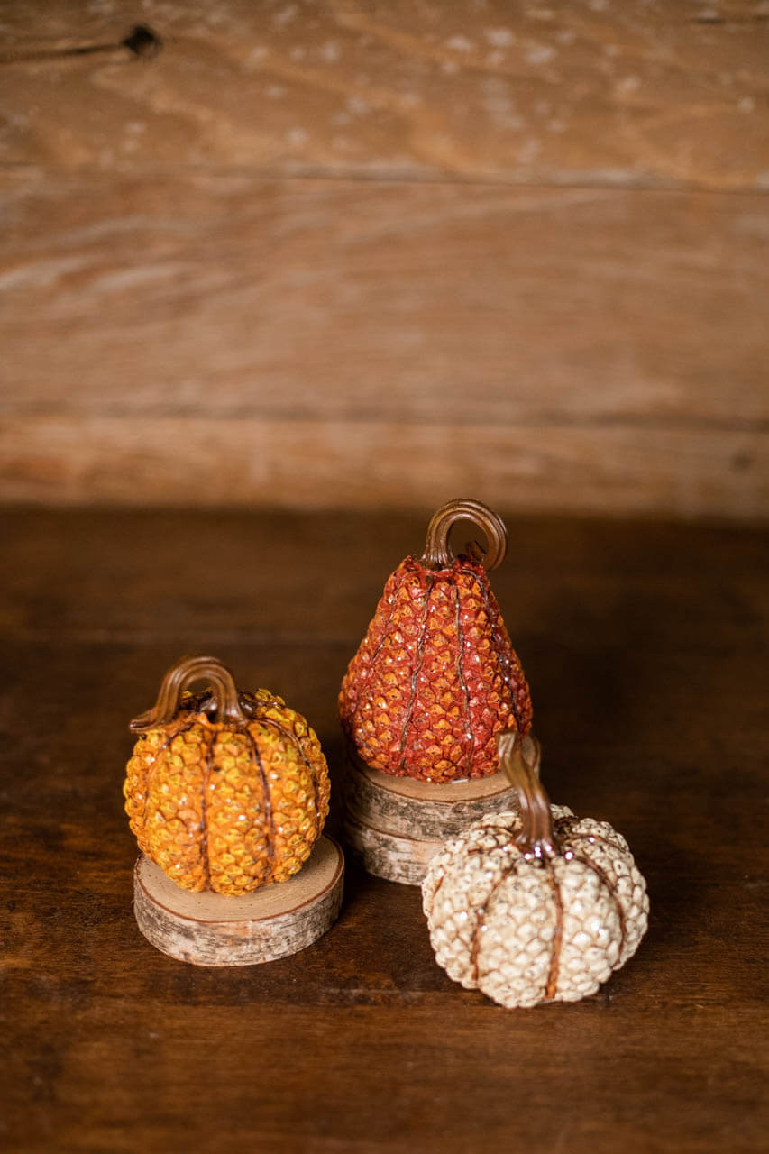 5.5" Resin Harvest Pumpkin - Decorator's Warehouse