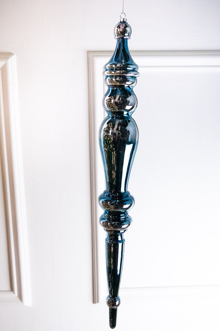 Blue Christmas Decorations | Lattice Ribbon | Decorator's Warehouse