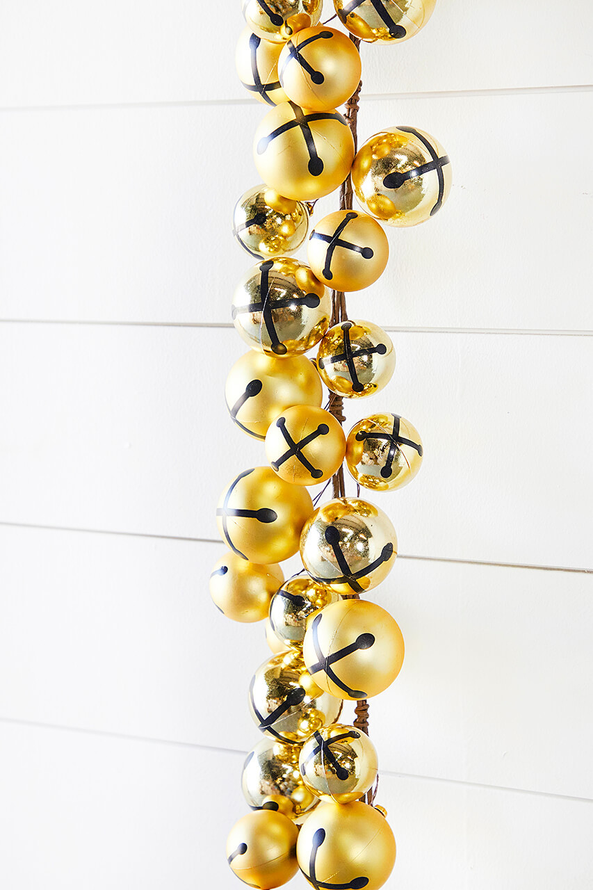 5’ Holiday Silver Jingle Bells Garland