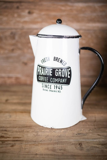 14” Vintage Metal Pitcher - Decorator's Warehouse