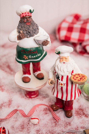 8" Resin Holiday Chef Santa - Decorator's Warehouse
