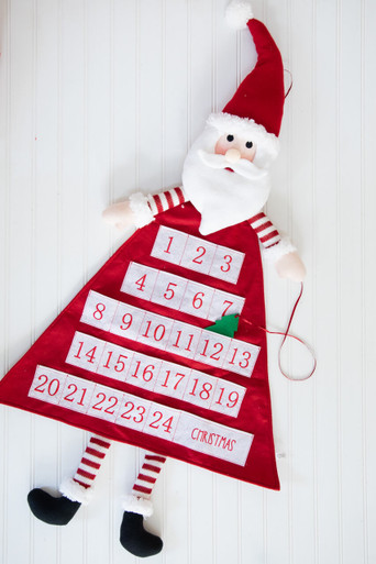 38” Santa Advent Calendar - Decorator's Warehouse