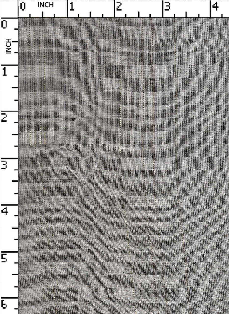 Cotton Lurex Greige Plain Pin Stripe Ecru/Gold Lurex W-47 Gsm-53 Akt-Bl1-Gc