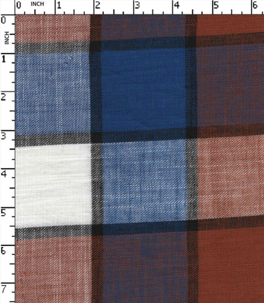 100% Cotton Yarn Dyed Twill Window Check Royal Blue/Brown/White/Black ...