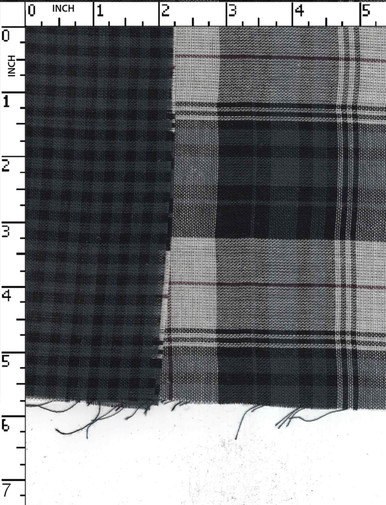 100% Cotton Yarn Dyed Double Cloth Plaid Check With 4Mm Gingham Check ...