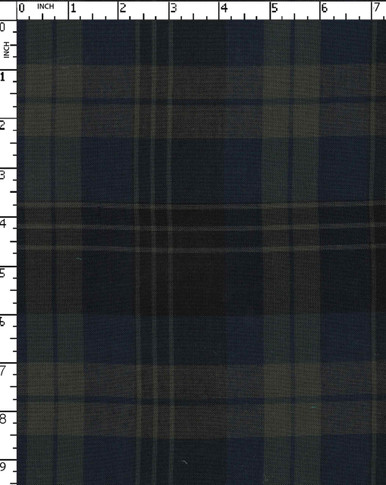 100% Rayon Yarn Dyed Plain Plaid Check Navy/Dk.Green/Black 30X20-62X54 ...