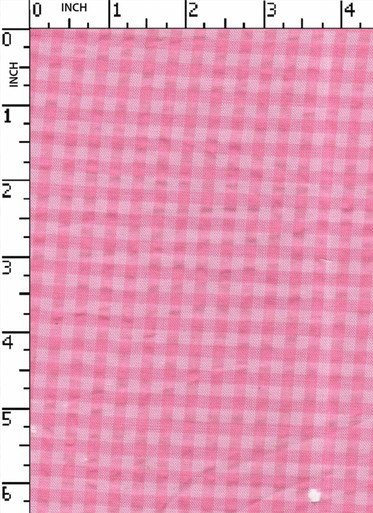 100% Cotton Yarn Dyed Plain 4Mm Gingham Check Pink/White W-58 Gsm-83 ...