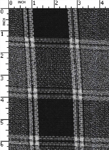 Poly Cotton Recyled Yarn Dyed Matty Grindle Check Black/White W-58 Gsm ...