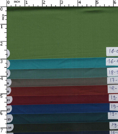 100% Cotton Solid Dyed 2/1 Twill Rome Color Chart 30X30-134X69 W-58 Gsm ...
