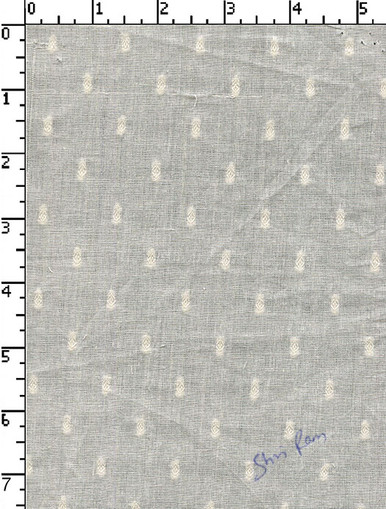 100% Cotton Greige Dobby Dot Natural Butta 88X72 Jg-Shriram