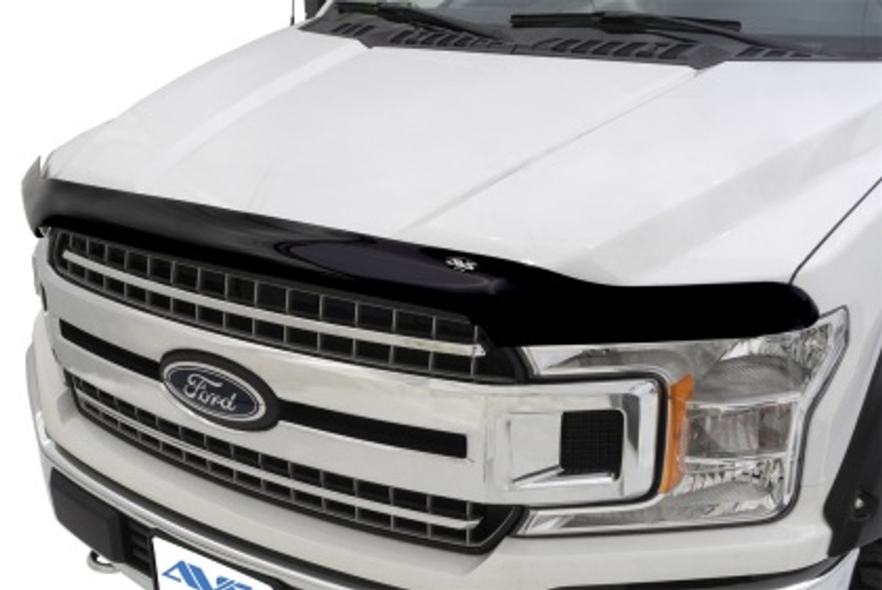 AVS 15 20 Ford F 150 High Profile Bugflector II Hood Shield Smoke 25941