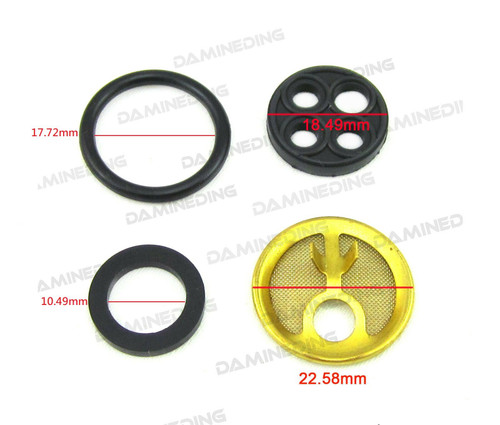 Petcock Rebuild Repair Kit - Honda Twins CL175 CB350 CL350 CB360 CB450 ...