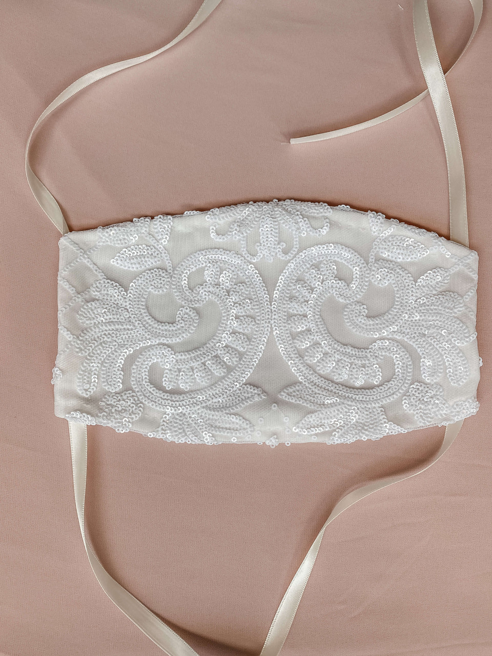 Sequin Lace Bridal Mask {Ophelia} | Affairs by Brittany