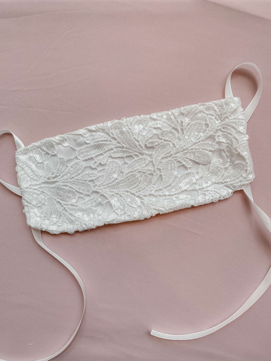 Lace Bridal Mask with a hint of {sparkle} | Affairs by Brittany