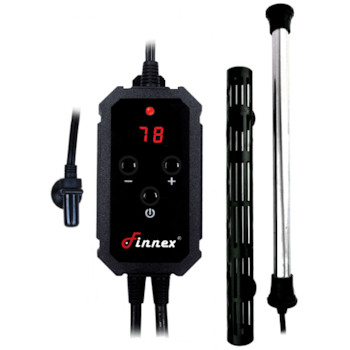 Finnex STE-200 Titanium Heater with Controller - AquaCave.com | AquaCave
