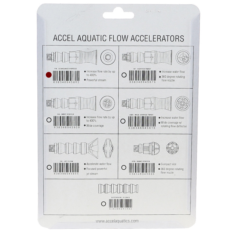 Accel Aquatics Vortex Flow Accelerator - Model FA - AquaCave.com | AquaCave
