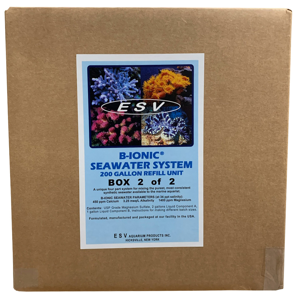 ESV B-Ionic Seawater System 200 gal. refill unit (packaged in two boxes ...