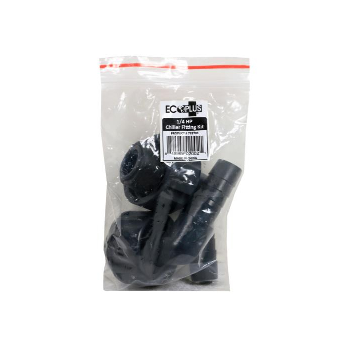 EcoPlus 1/2 HP Chiller Fitting Kit - AquaCave.com | AquaCave