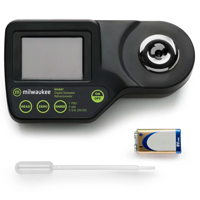 Milwaukee MA887 Digital Saltwater Refractometer with Case - AquaCave ...