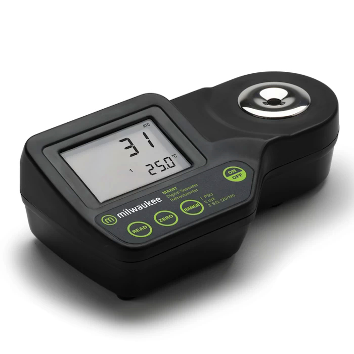 Milwaukee MA887 Digital Saltwater Refractometer with Case - AquaCave ...