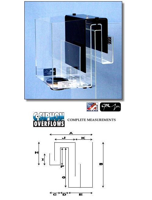 CPR CS150 Aquarium Overflow Box - AquaCave.com | AquaCave