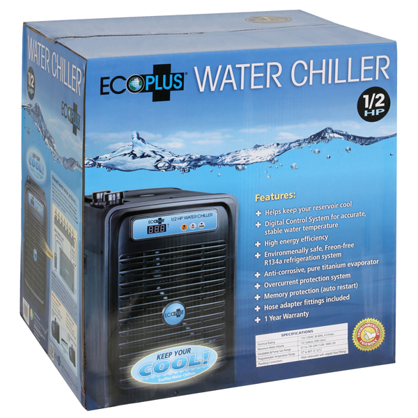 EcoPlus 1/2 HP Water Chiller - AquaCave.com | AquaCave