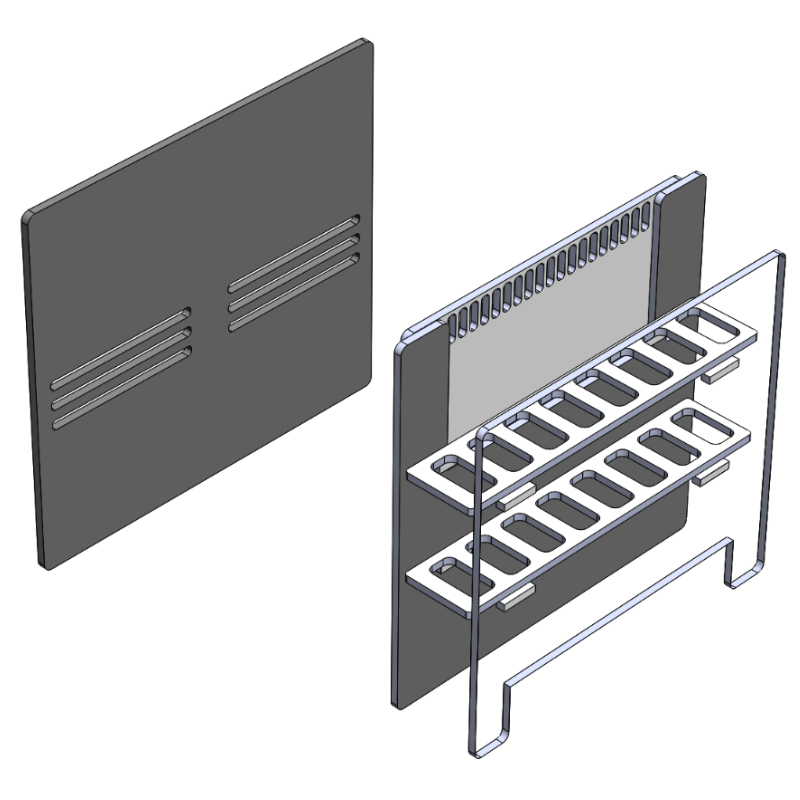 Fiji Cube Sump Baffle Kit - 10 Gallon Standard - AquaCave.com | AquaCave