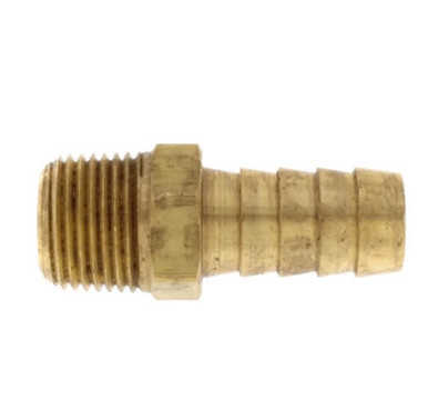 1/2" Hose Barb x 3/8" NPT Male Brass Pipe Adapter - AquaCave.com | AquaCave