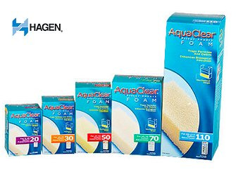 AquaClear 20 (Mini) Foam Cartridges 1/pack by Hagen - AquaCave.com ...
