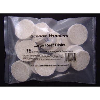 Ocean Wonders LARGE Coral Frag Disks 1.5", 15 pcs. - AquaCave.com ...