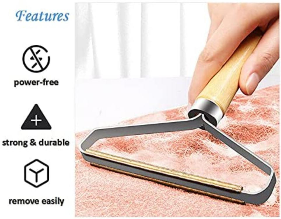 Portable Lint Remover 2 Pack Uproot Lint Cleaner Pro, Reusable Double ...
