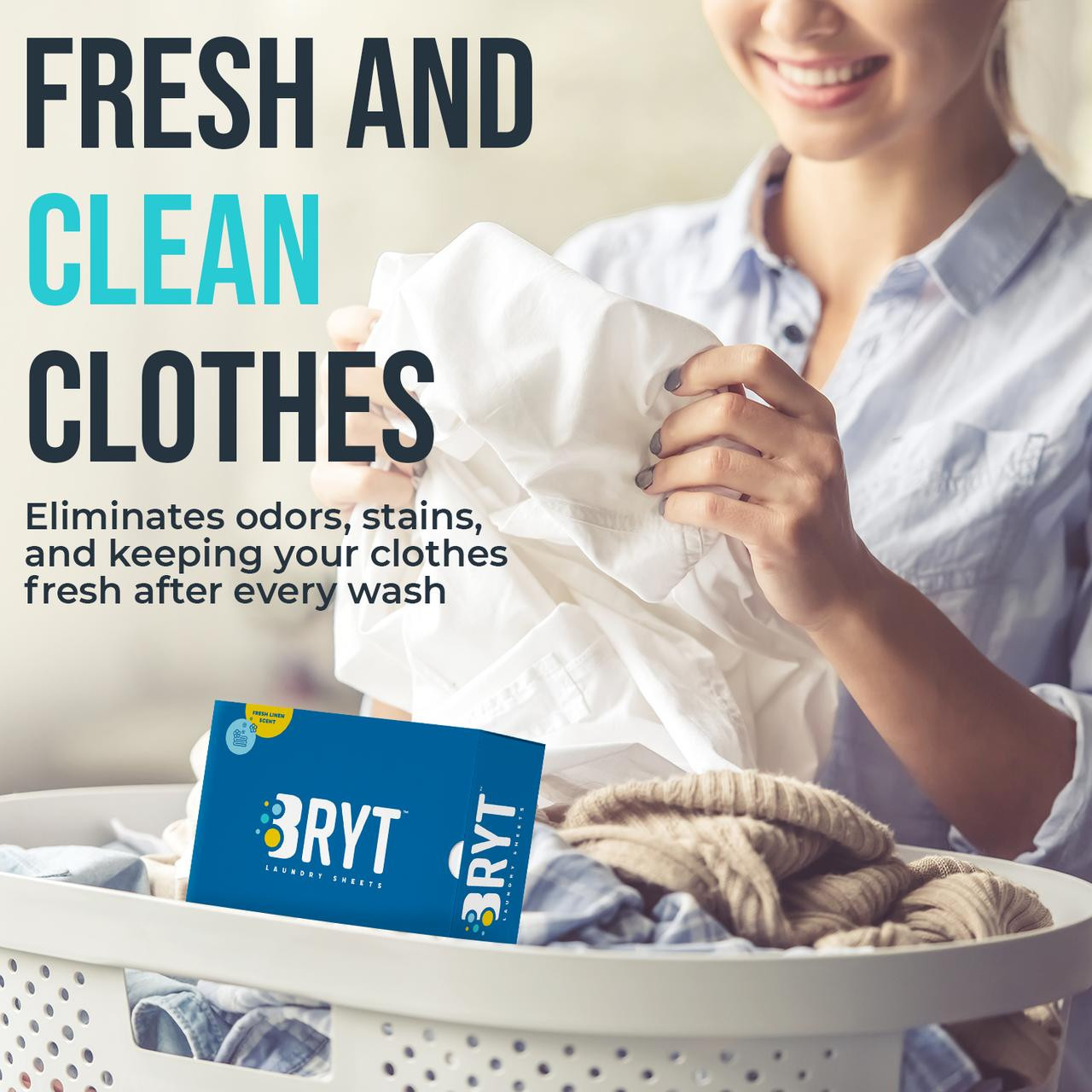 Laundry Detergent Sheets Eco Friendly Light Fresh Scent 50 Pack ...