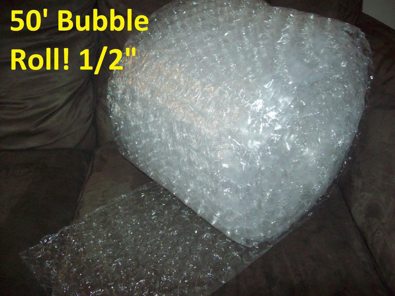 50 Foot LARGE Bubble Wrap® Roll 12" Wide! 1/2" Bubbles! Perforated ...