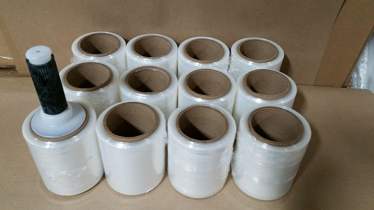 5''x1000' Hand Stretch Film Wrap - 12 Rolls Included - Redstag Supplies