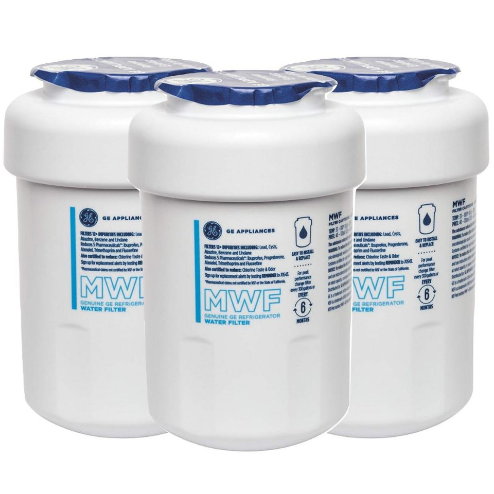 GE MWF Water Filter for Refrigerator Free Shipping (3 Pack)
