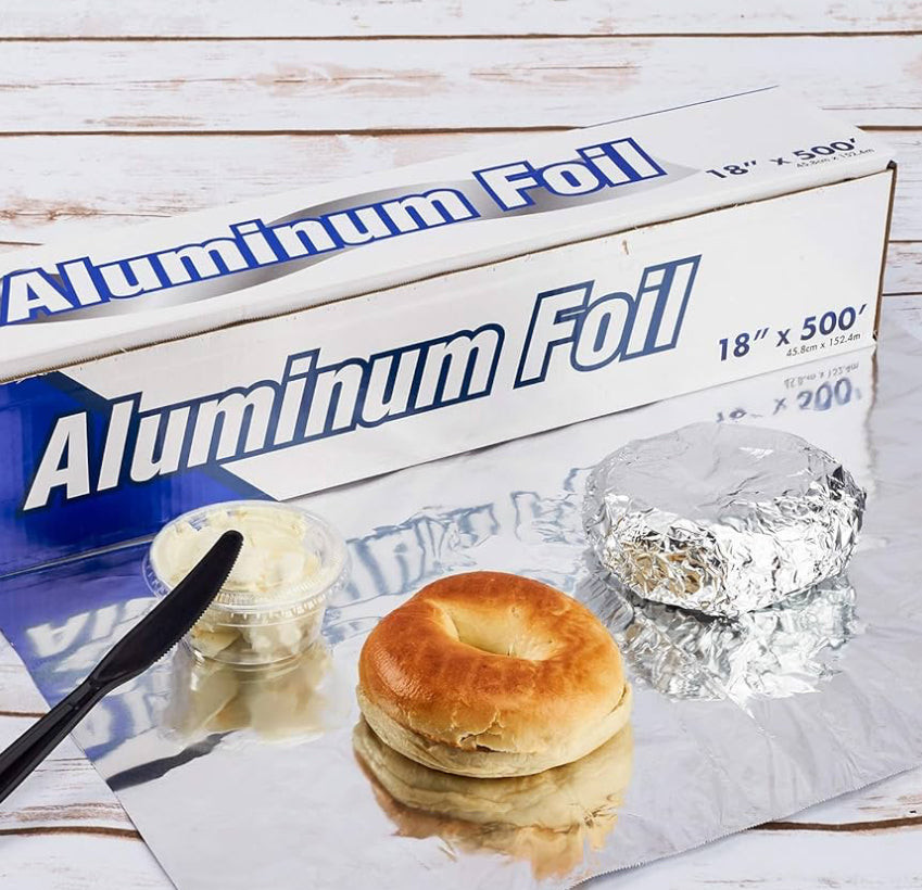 Alum Foil Roll, Standard, 18" x 500', 1 Roll