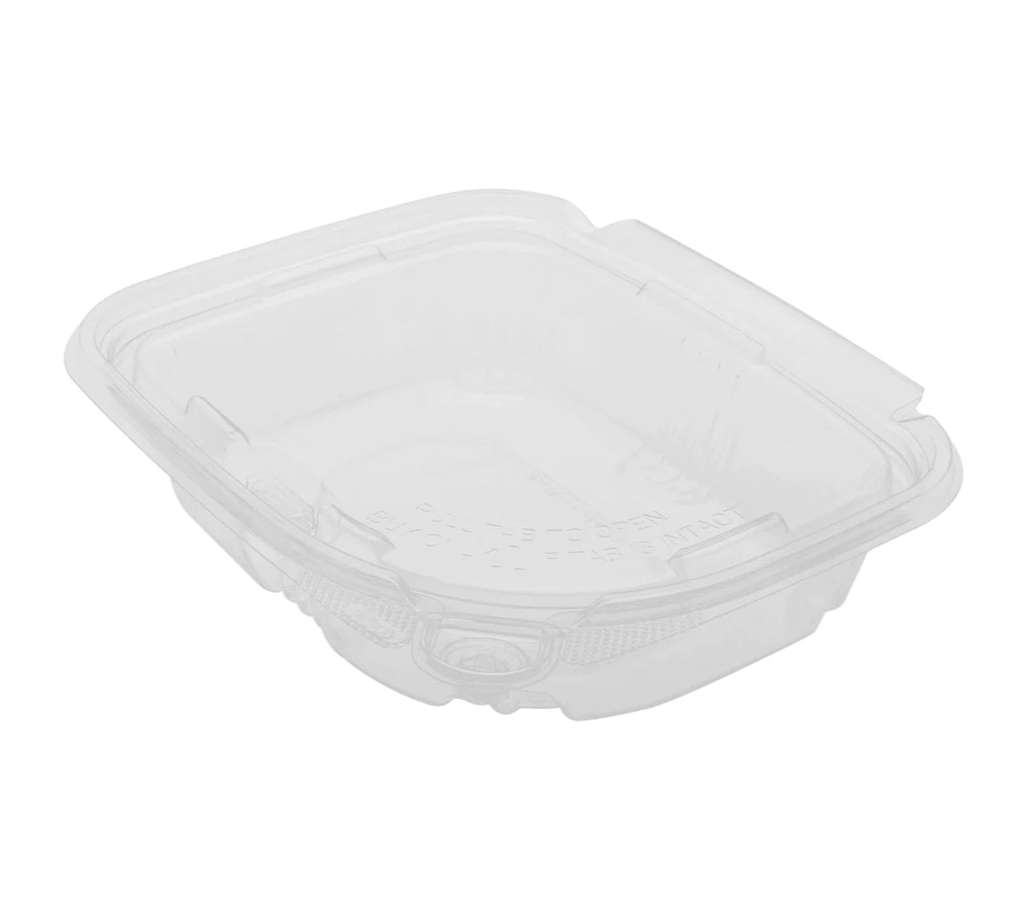 Hinged Deli Container with Lid 4 oz PET Tamper Resistant - 400 pcs