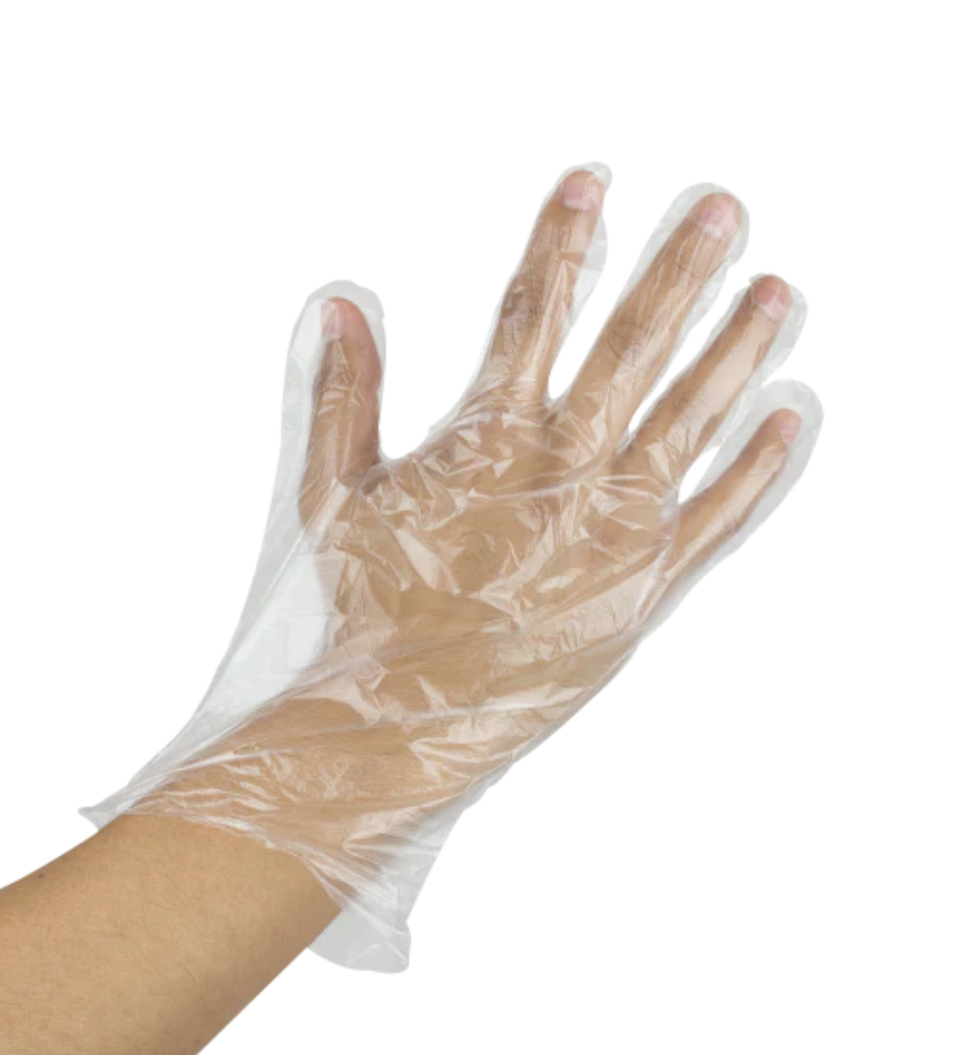 Glove, Poly, HDPE, Embossed - 2000 pcs