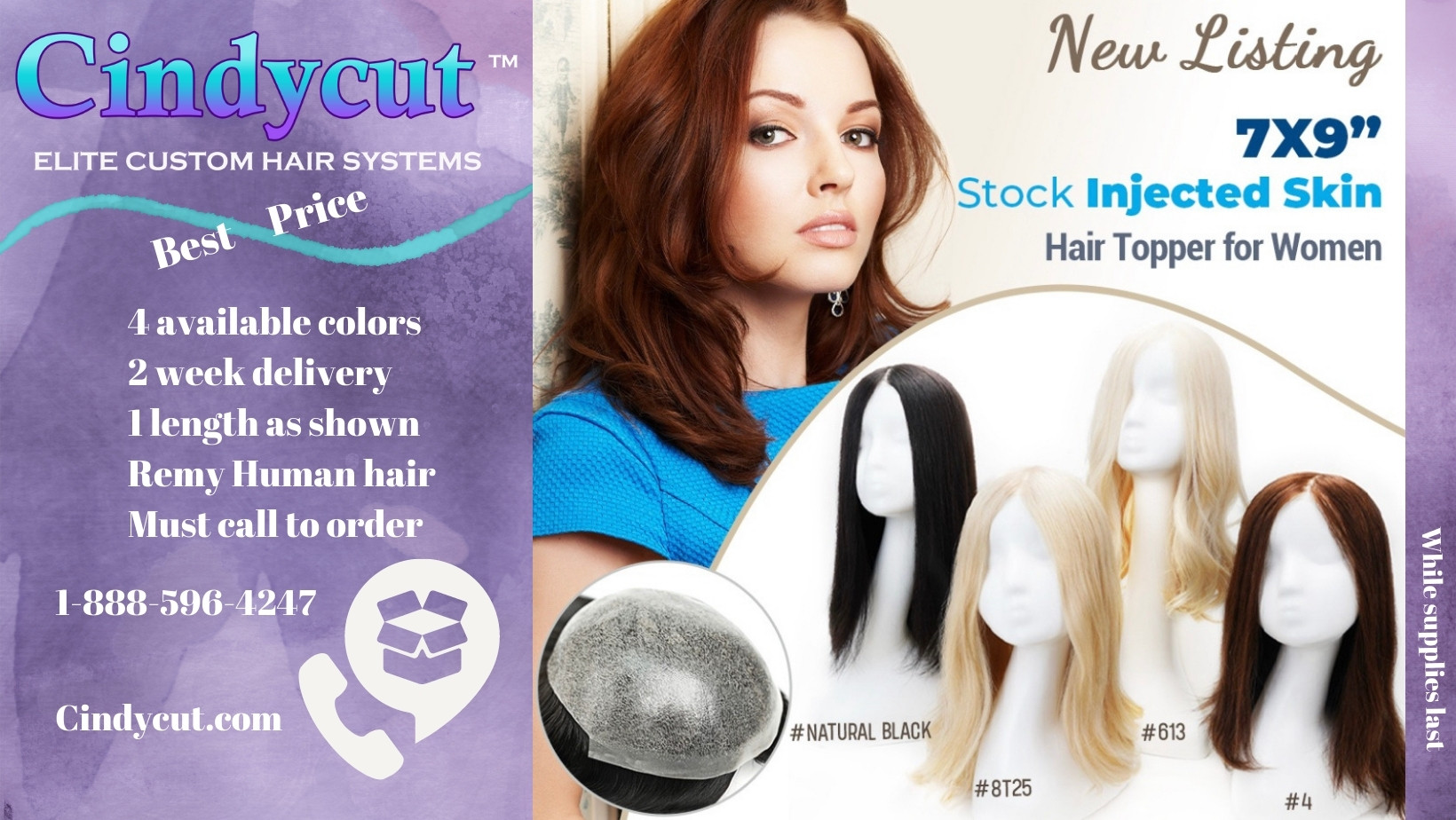 Want a long hair topper fast? We got it for you... - Cindycut