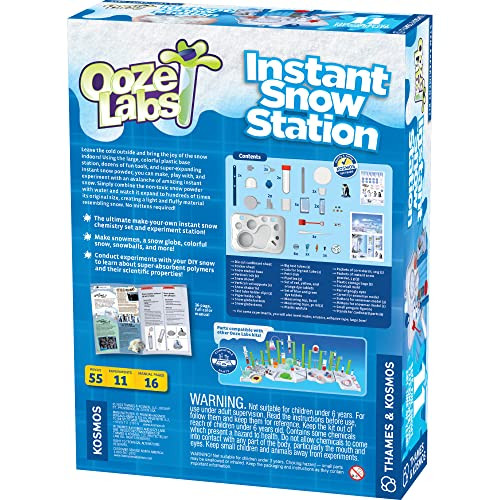 Thames & Kosmos Ooze Labs Instant Snow Station Stem Experiment Kit ...