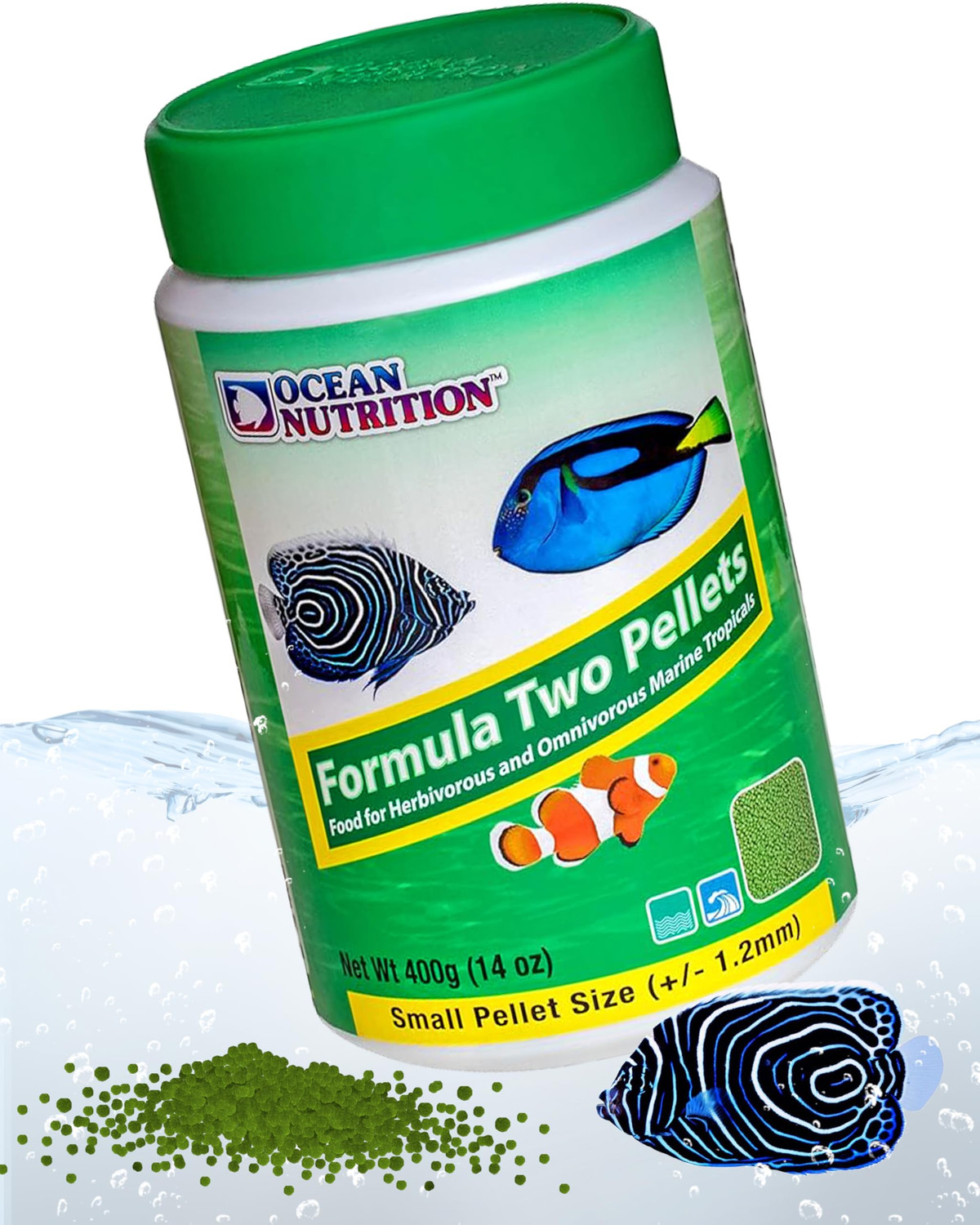 Ocean Nutrition Formula Two Pellets - Fish Food For Herbivorous ...