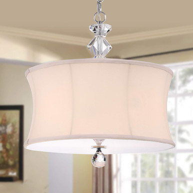 Warehouse Of Tiffany Rl8162Wh Nabors Chrome And Crystal 16-Inch Lamp ...