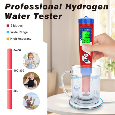 Hydrogen Water Tester, Yinmik 2024 Hydrogen Tester, Digital Hydrogen ...