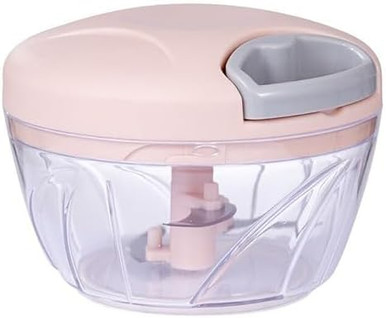 Manual Garlic Chopper 500Ml Pink Cover Abs Resin Hand Pull String ...
