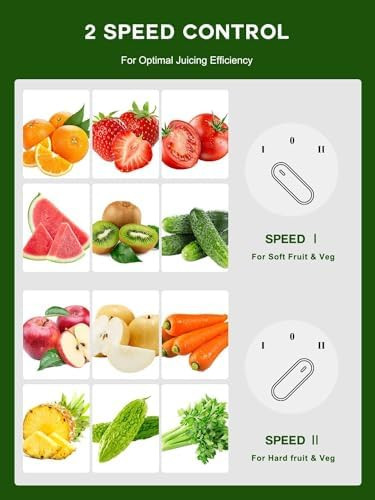 Dominion Juicer Machine 600W Juicer With 3” Wide Mouth For Whole Fruits ...
