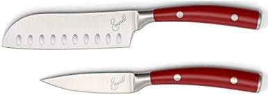 Emeril Lagasse Razor Sharp 2 Piece Chef Knife Set - 5 Inch Santoku ...