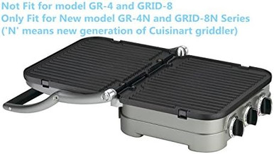 Reversible Grill/Griddle Plate For Cuisinart Griddler Gr-4N 5-In-1