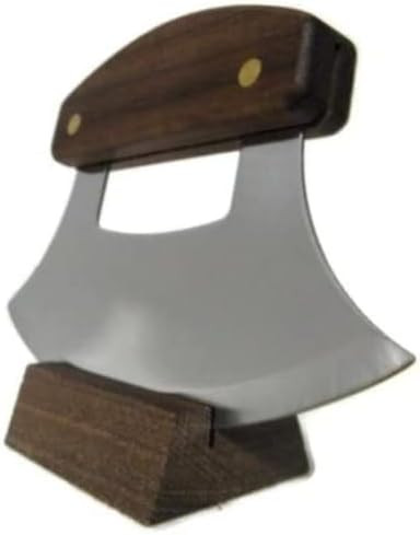 The Ulu Factory Alaska American Walnut Legendary Ulu Knife 6" Stainless ...