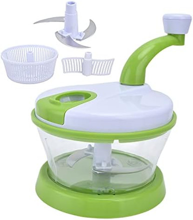 Handcrank Salad Spinner Colander Bowl Fruit Vegetable Crusher Chopper ...
