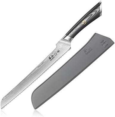 Cangshan Naka Series 503060 X-7 Steel Forged 9-Inch Offset Bread Knife ...